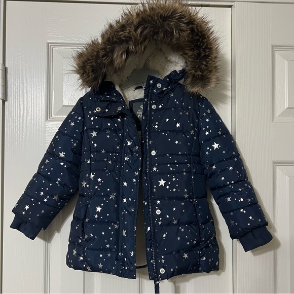 Member's Mark | Jackets & Coats | Girls Starry Navy Puffer Jacket With ...